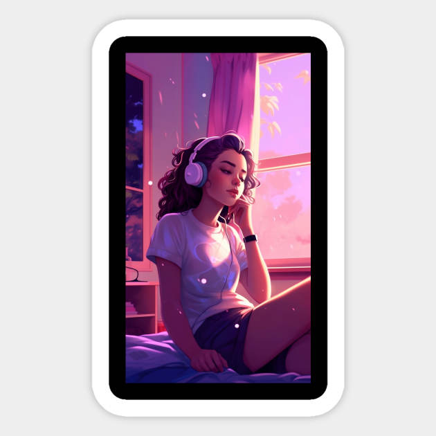 Lofi Girls Dreamscapes - Lofi - Sticker | TeePublic